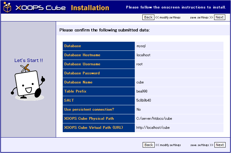 Xoops Cube Install Guide